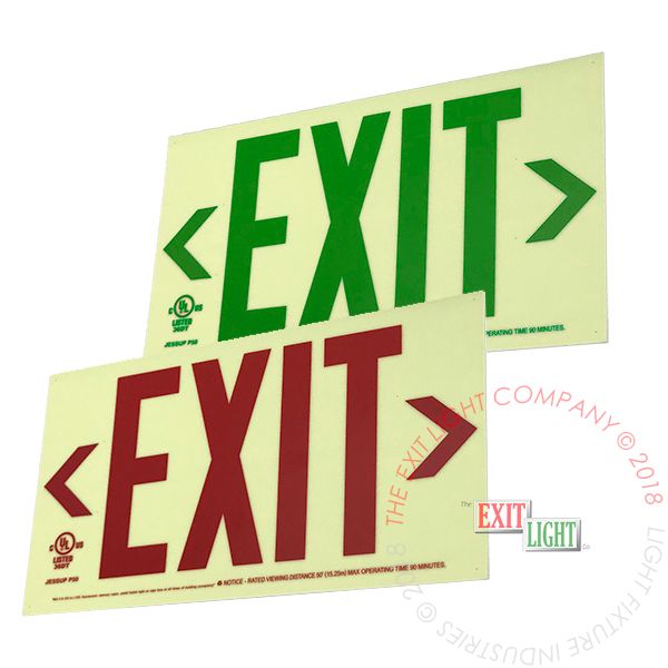 Photoluminescent Exit Signs | Exit Light Co.